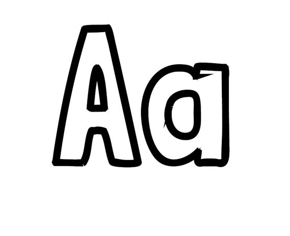 Alphabet Template Letters Capital Letters and One With All - Etsy