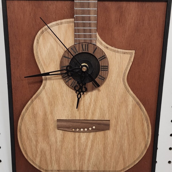 Guitar Clock Svg - Etsy