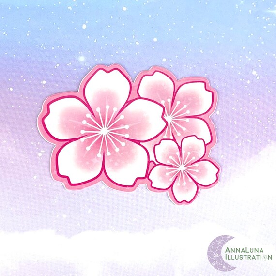Electronics & Accessories Decals & Skins Kawaii Cherry Blossom Cute ...