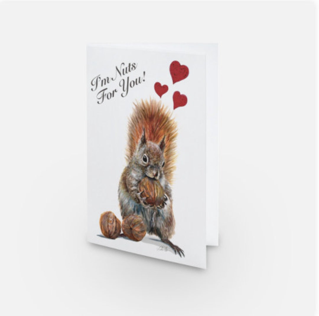 I'm Nuts for You Card - Etsy