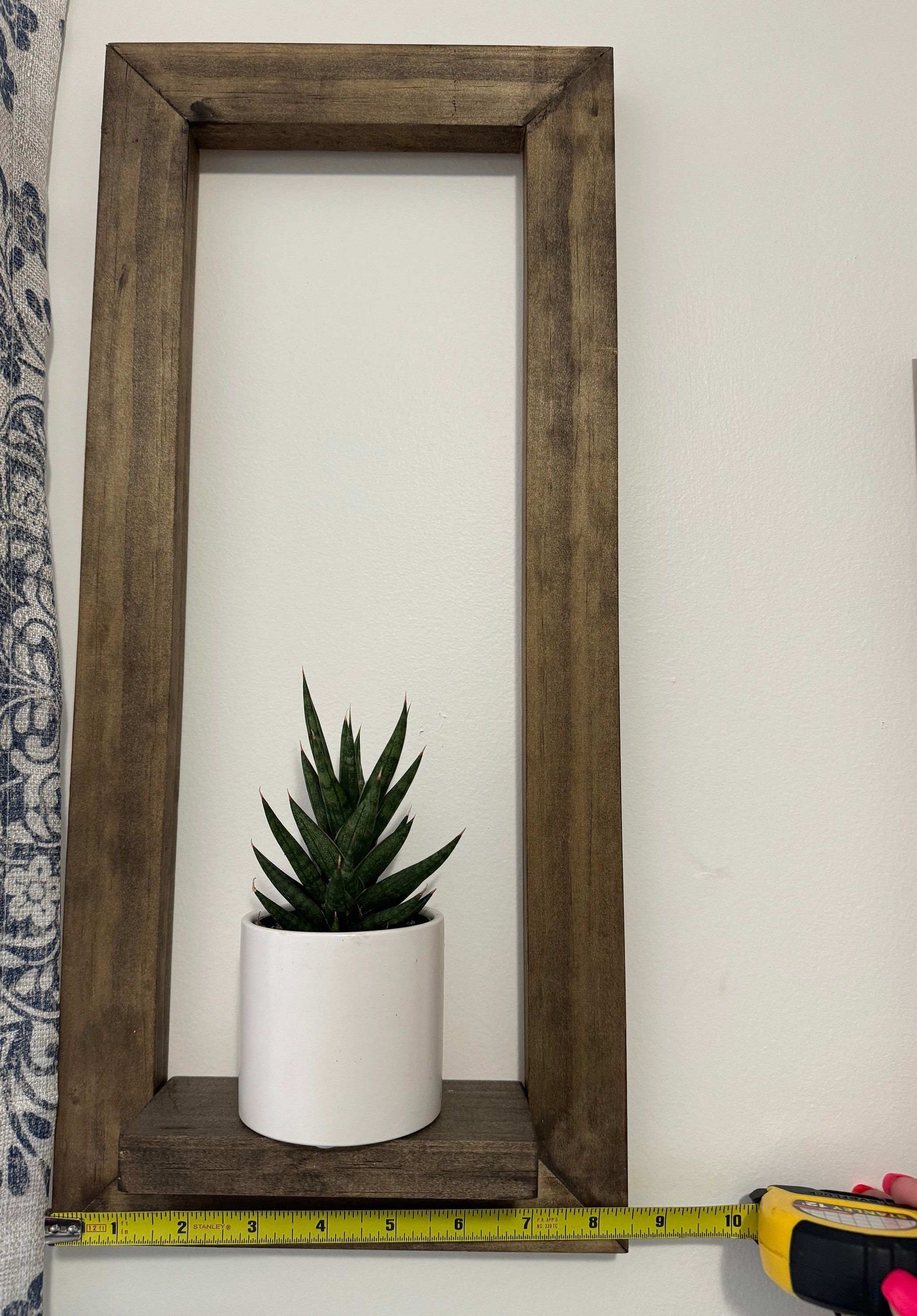 Decorative Modern Floating Frame Plant Shelf, Handmade. Price for 1 ...