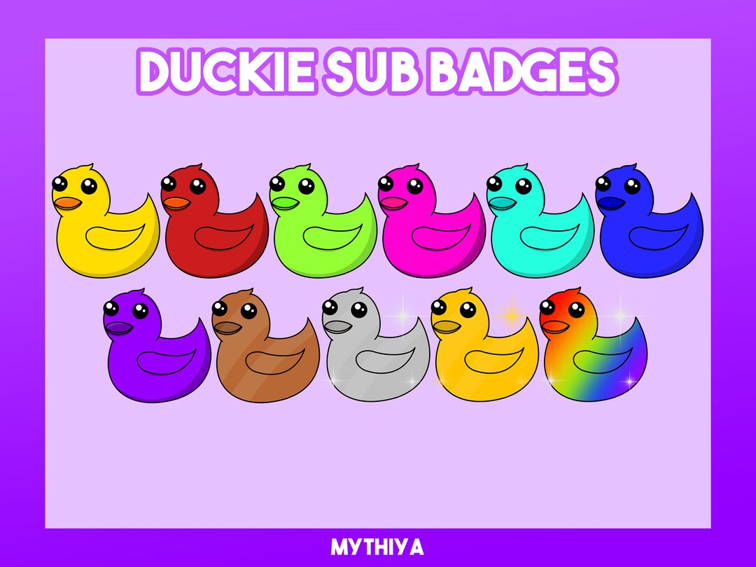 Rubber Duck Sub Badges - Etsy