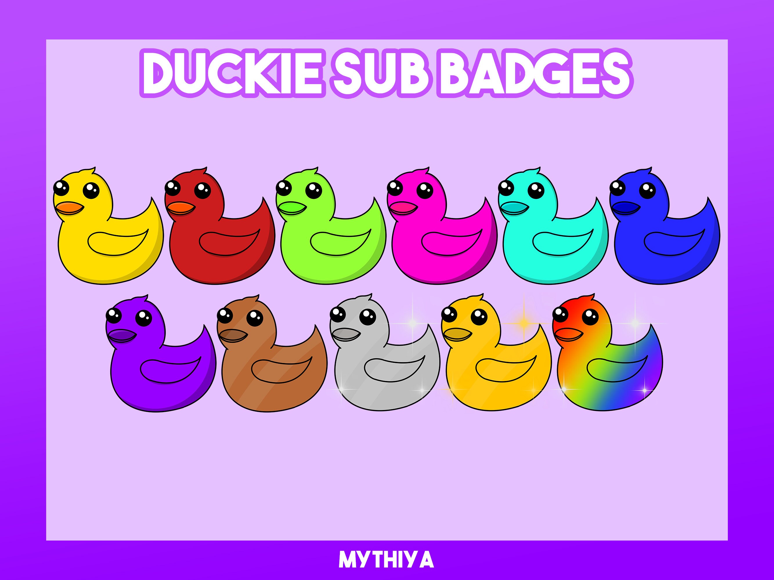 Rubber Duck Sub Badges - Etsy