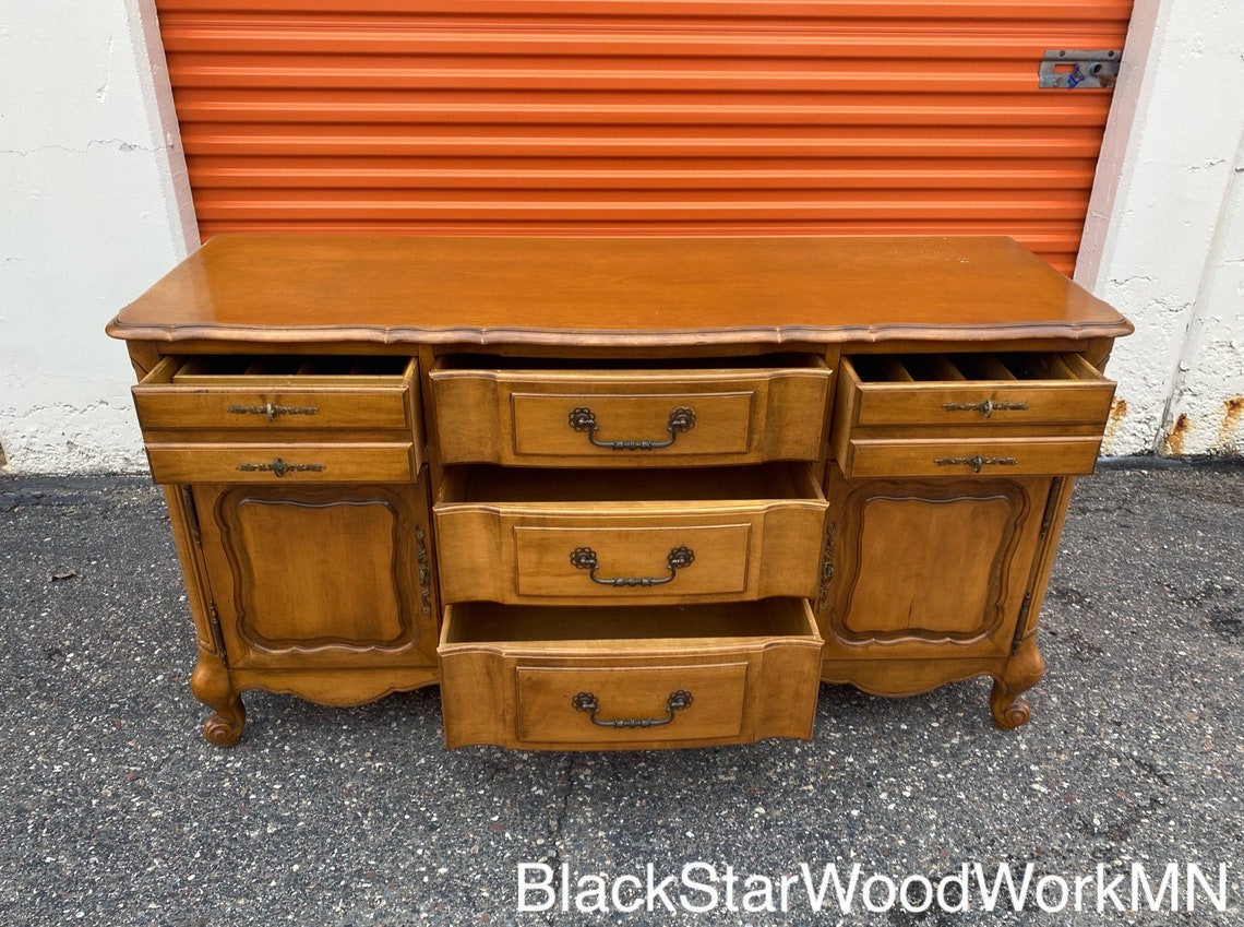 Pick Your Color Vintage French Provincial Maple Buffet Sideboard Buy as ...