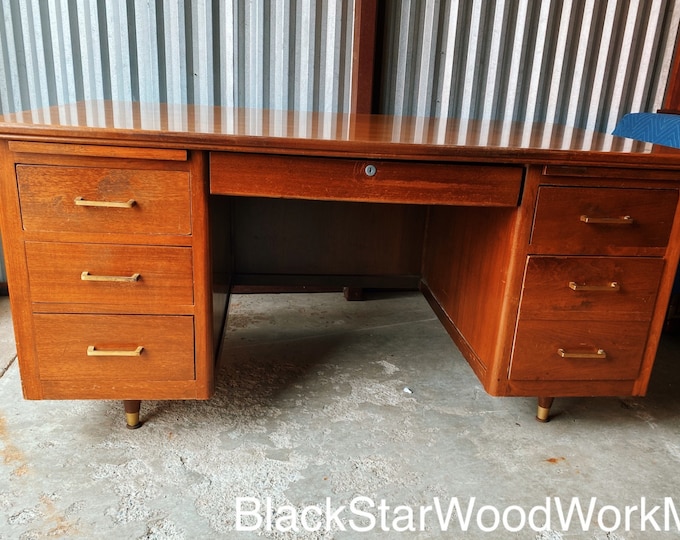 Pick Your Color Large Mid Century Jofco Jasper Executive Desk Buy With ...