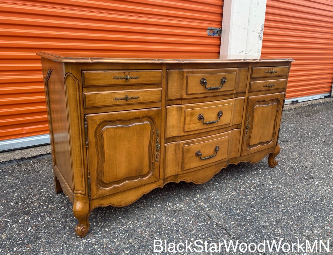Pick Your Color! Vintage French Provincial Maple Buffet | Sideboard ...