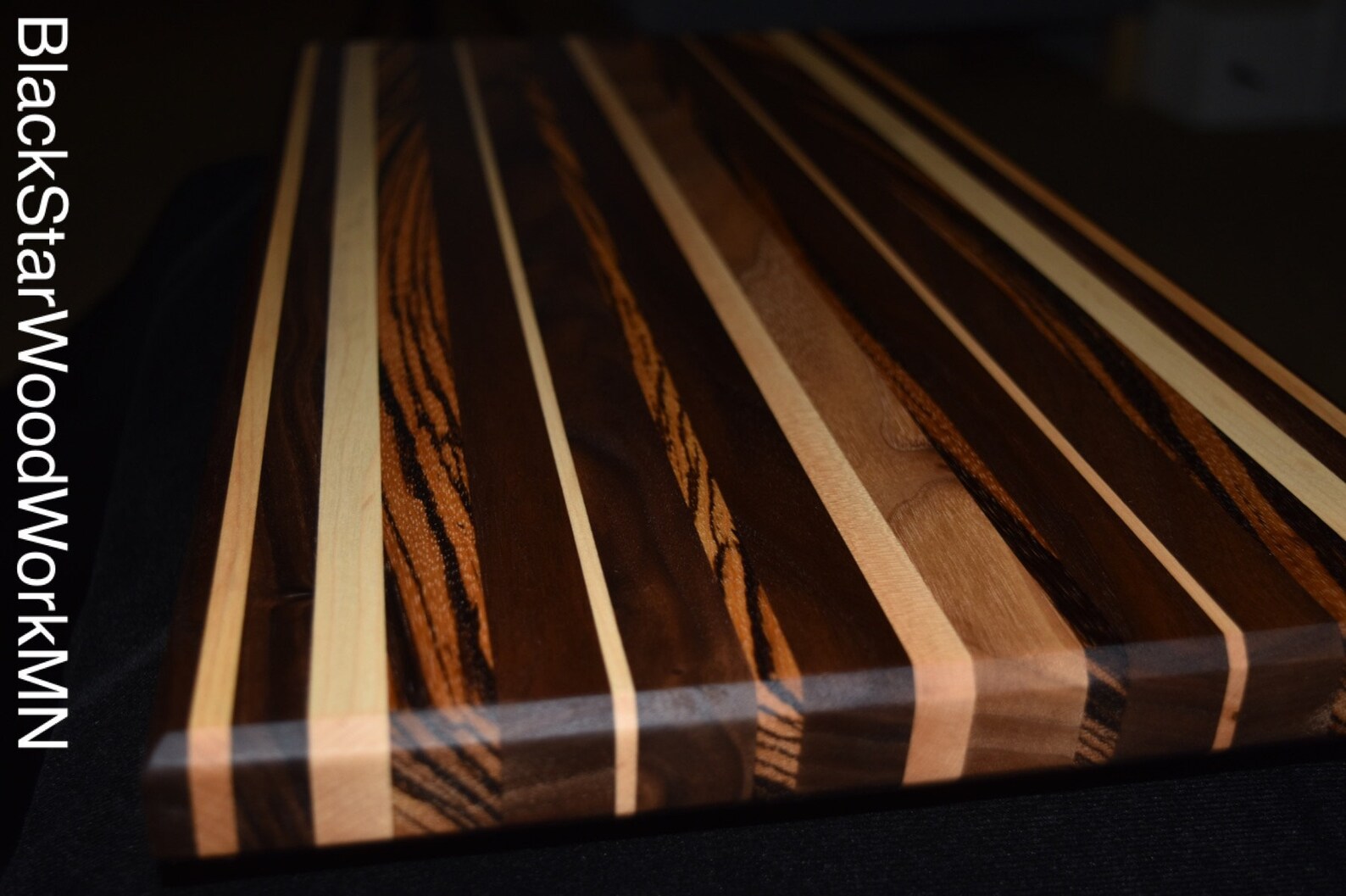 Make to Order Edge Grain Cutting Board Black Walnut Maple Zebrawood - Etsy