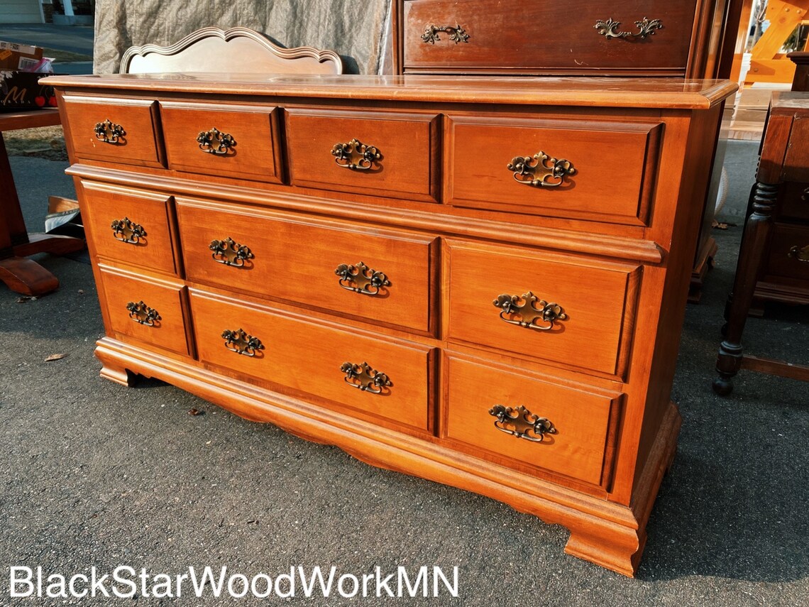 Pick Your Color Pennsbury Manor by Garrison Maple Dresser 10 Drawers ...