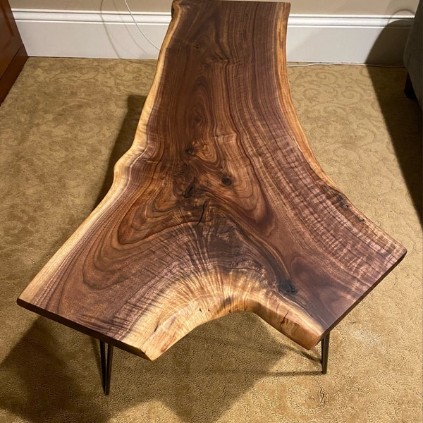 Wood Slab Coffee Table - Etsy