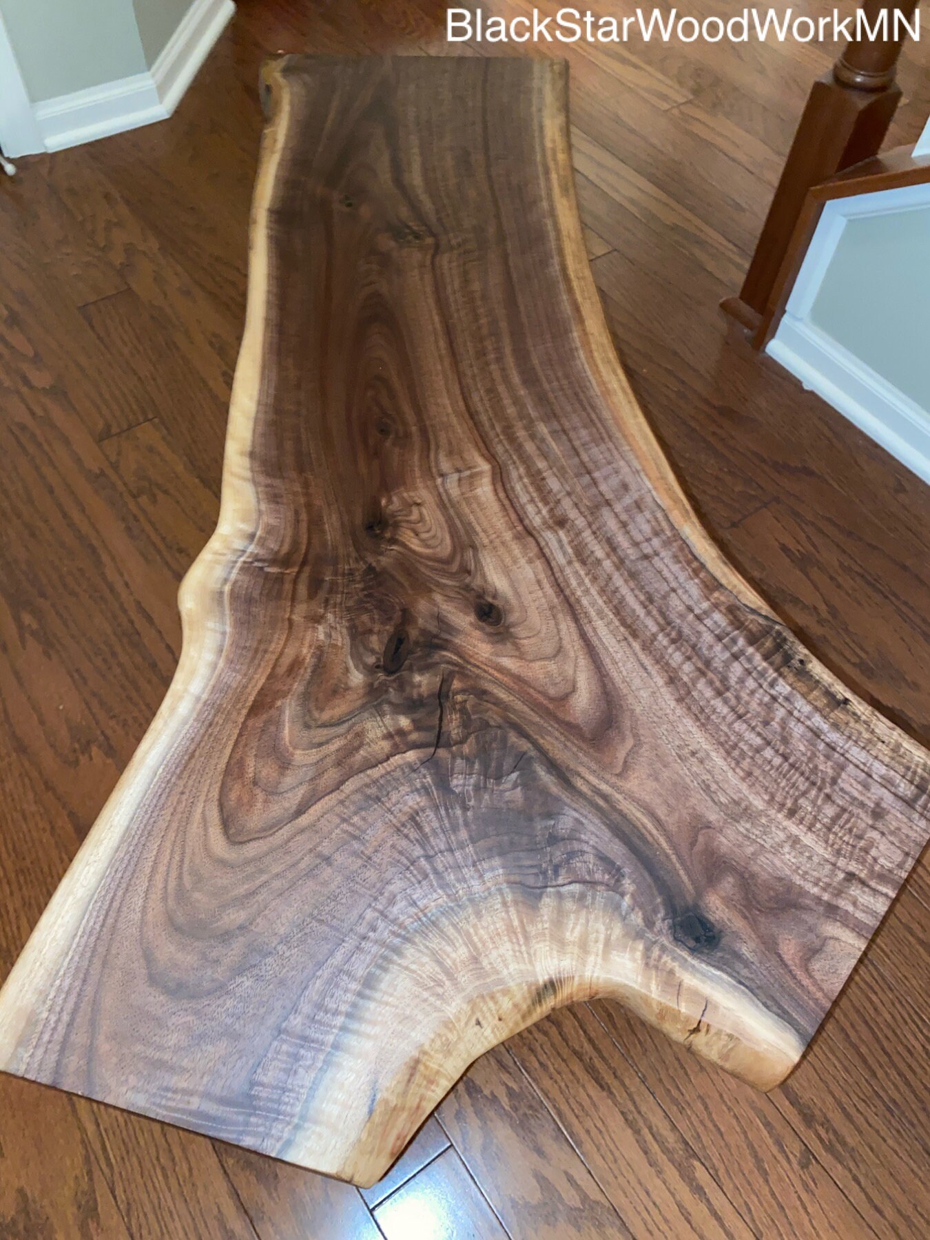 Handmade Live Edge Black Walnut Coffee Table Walnut Slab Coffee Table ...