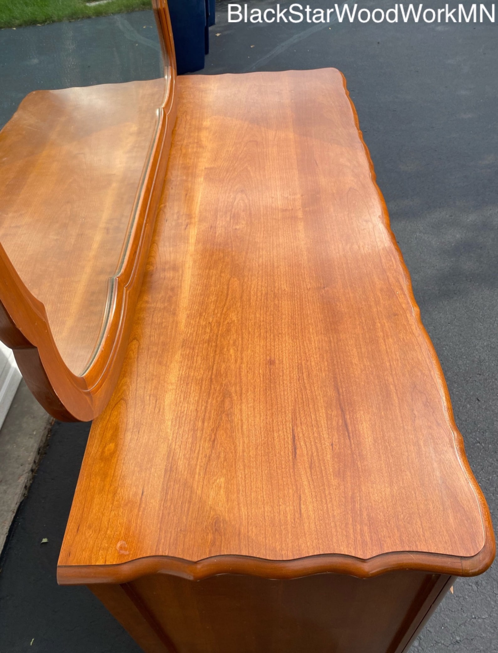 Vintage Solid Cherry Dresser Permacraft by Sanford Furniture Company ...