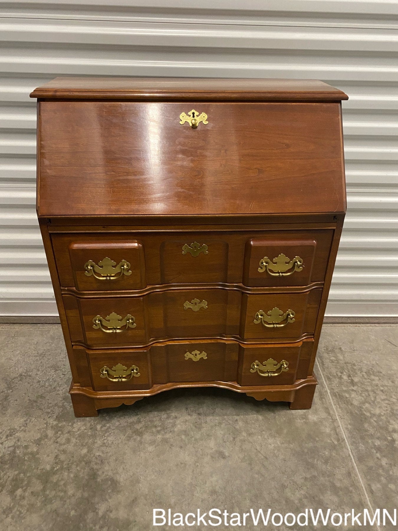 Pick Your Color! Vintage Secretary Desk by Jasper Cabinet | Cherry Wood ...