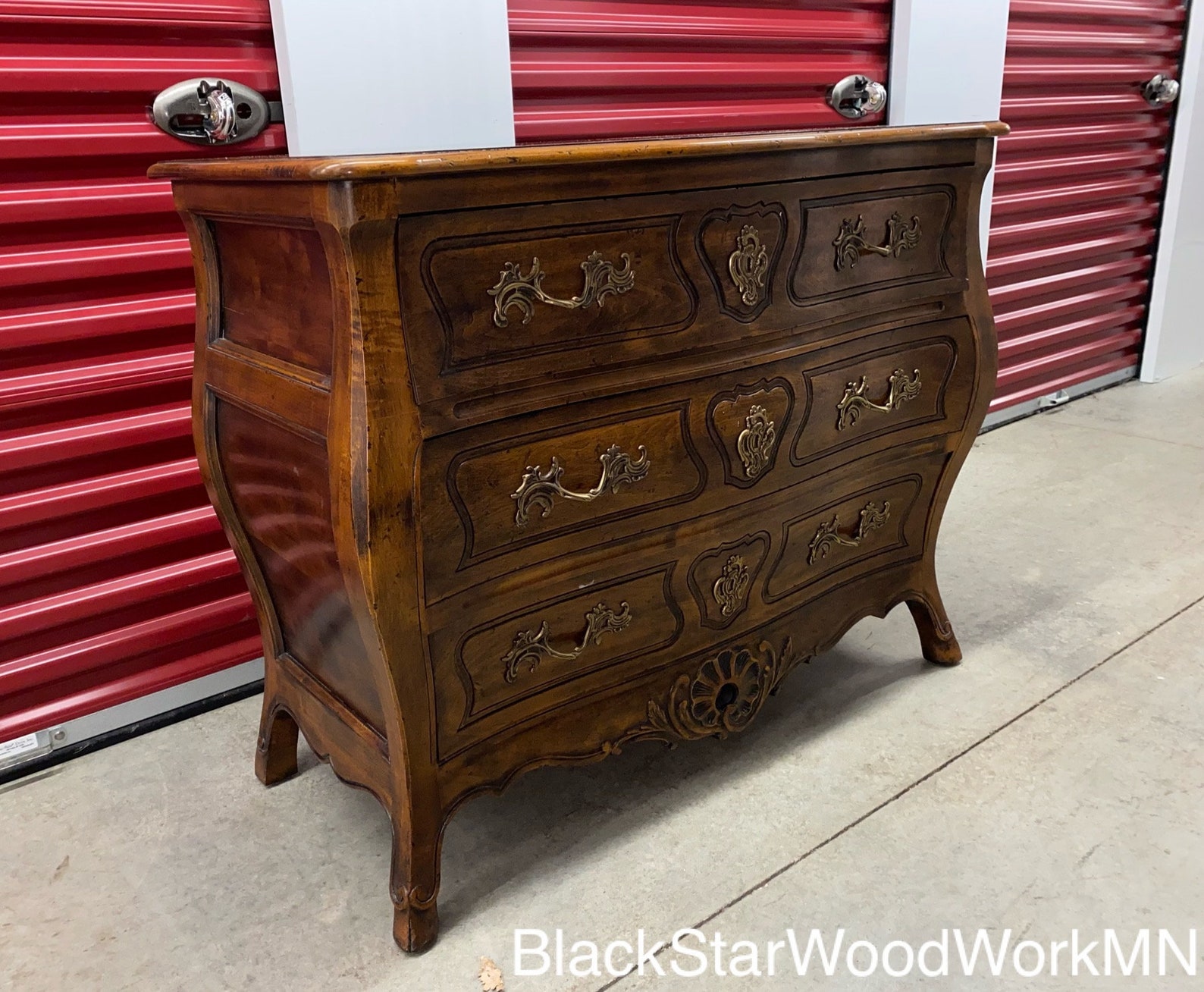 Rare Henredon Villandry French Louis XV Style Bombe Dresser Walnut - Etsy