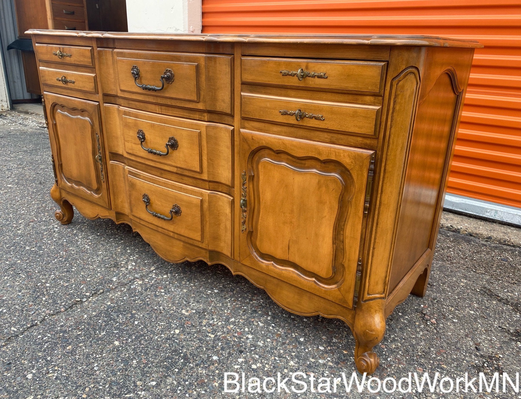 Pick Your Color! Vintage French Provincial Maple Buffet | Sideboard ...