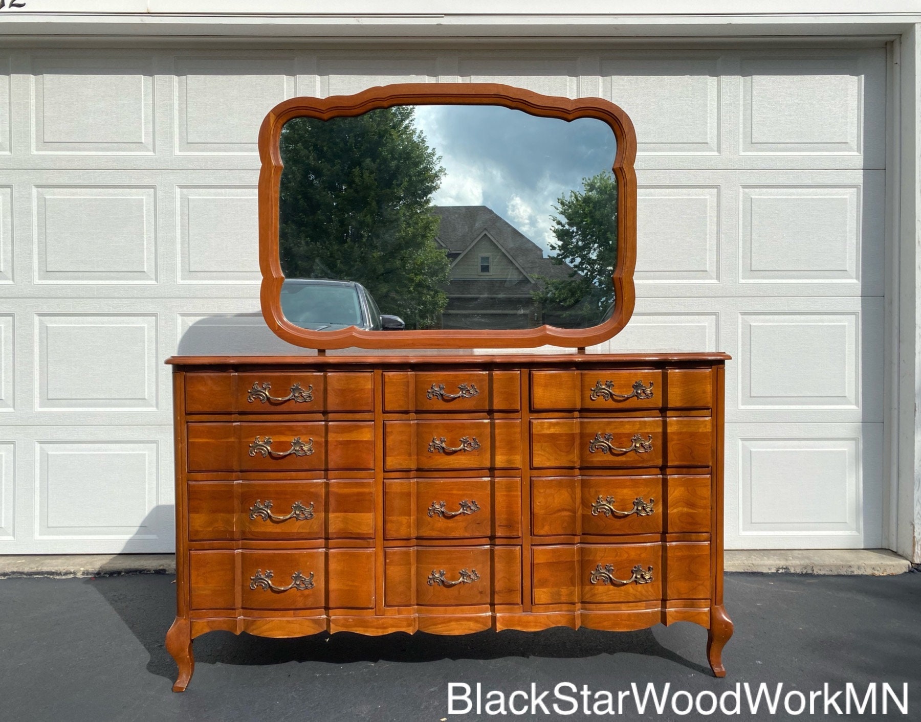 French provincial dresser with mirror store