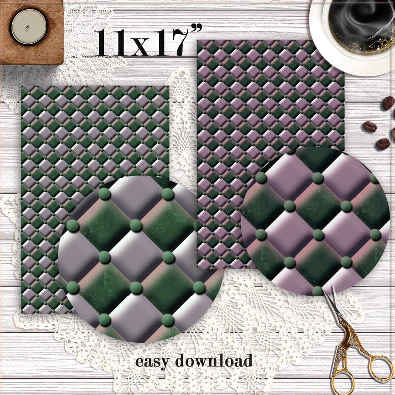 DOLLHOUSE Flooring Tiles Printable Floor 11x17" A3 Prints Easy Download ...