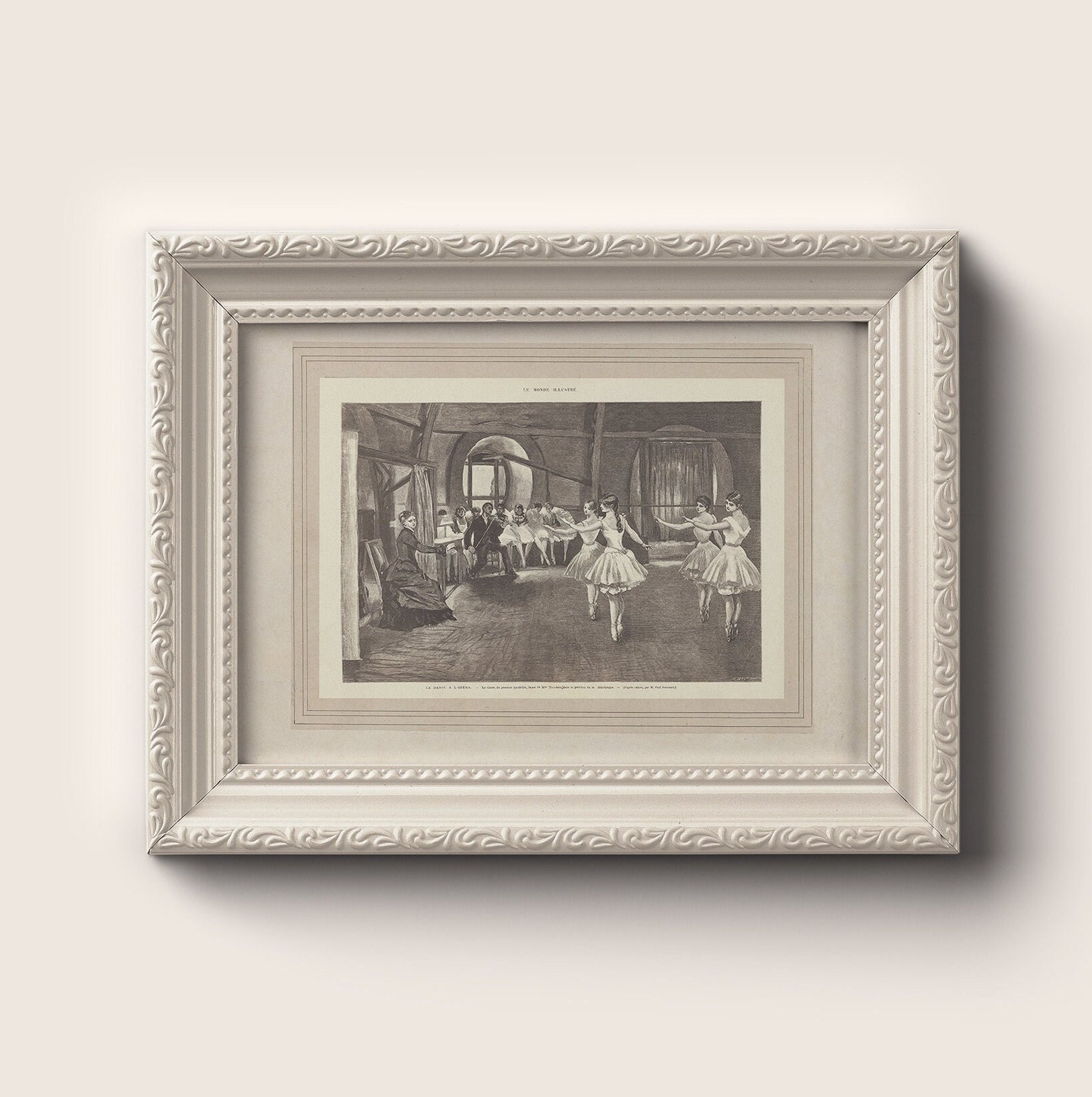 Ballerina Print ART Dance Wall Ballet Vintage Painting Printable ...