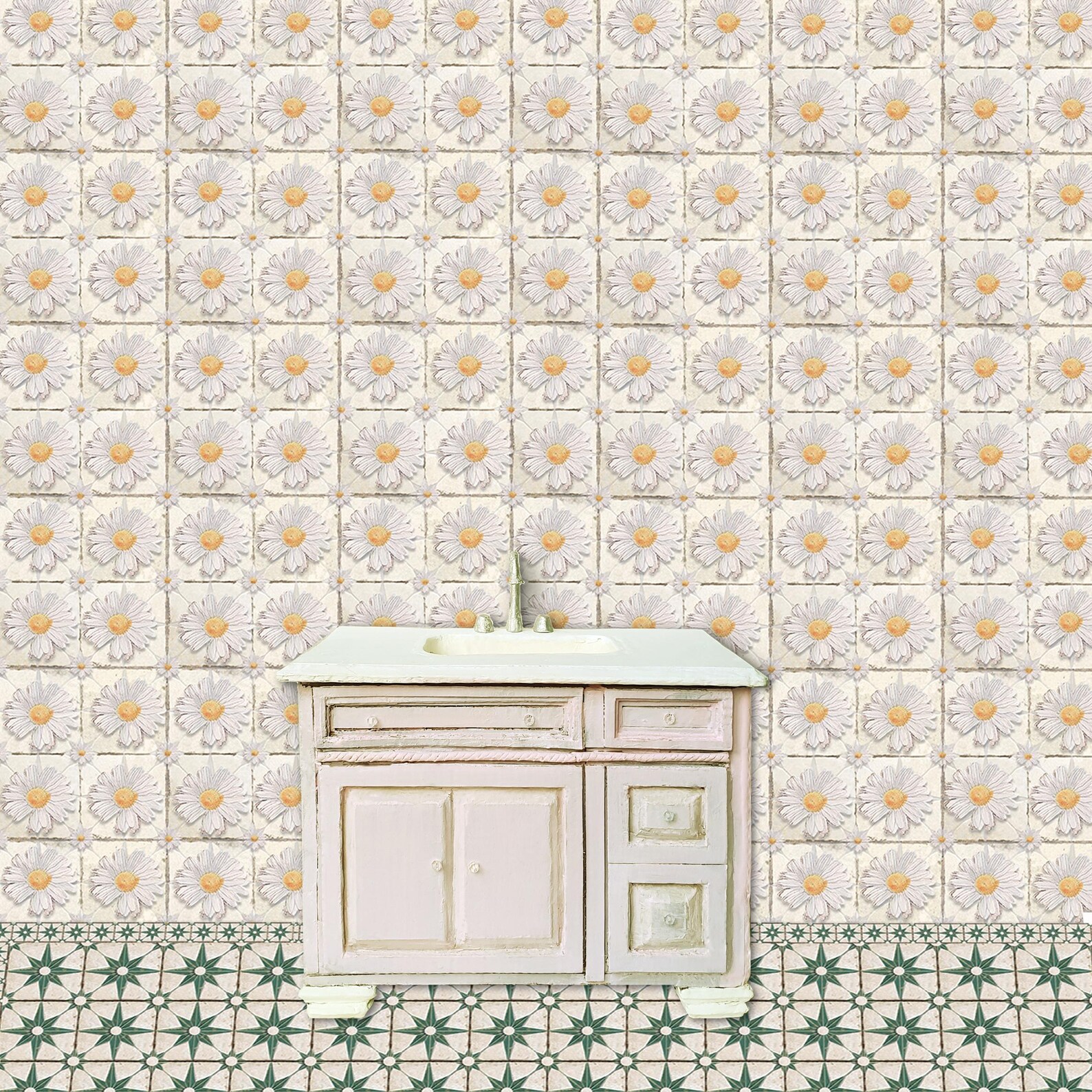 DOLLHOUSE Flooring Tiles Printable Floor 11x17" A3 Prints Easy Download ...