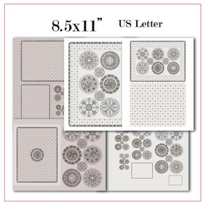 Dollhouse Tile Flooring: Green Prints, 1∶12 Scale (digital Download) - Etsy