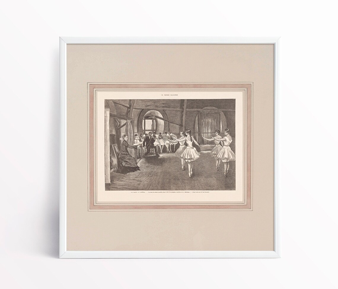 Ballerina Print ART Dance Wall Ballet Vintage Painting Printable ...