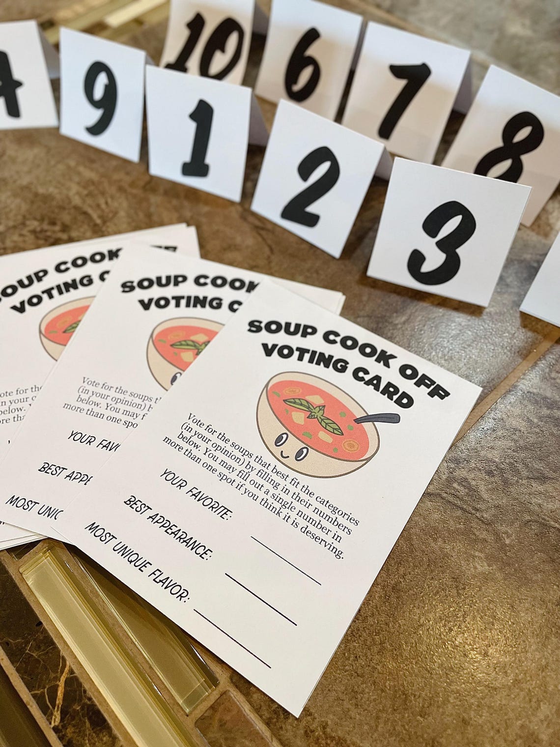 Soup Cook off Simple Digital Download Printout: Family Gathering Soup ...