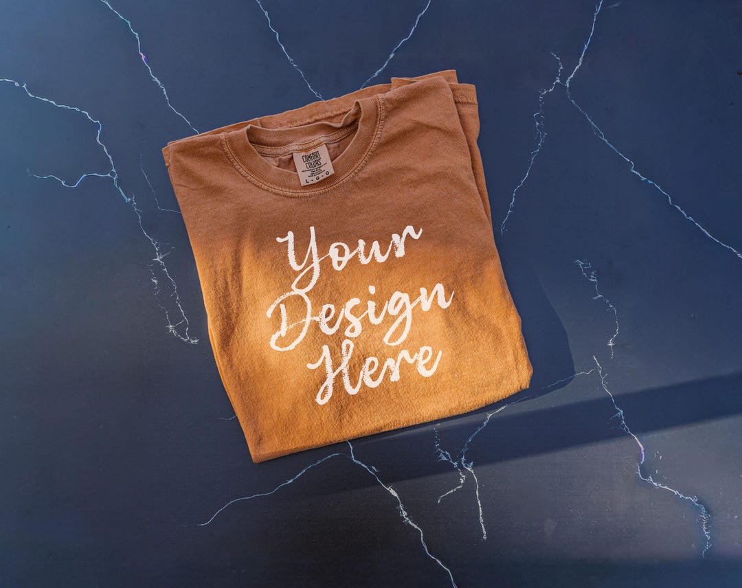 Yam 1717 Mockup, Light and Shadows Yam C1717 Comfort Colors Mockup, Yam ...