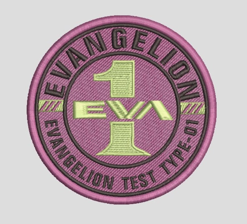 Anime Embroidery Design Evangelion Patch 4 IN. 3pcs With EMB File. - Etsy