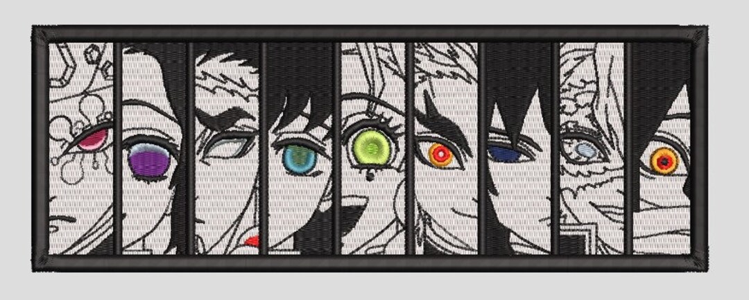 Anime Embroidery Design Demon Slayer Hashira 7.8 IN With EMB File. - Etsy