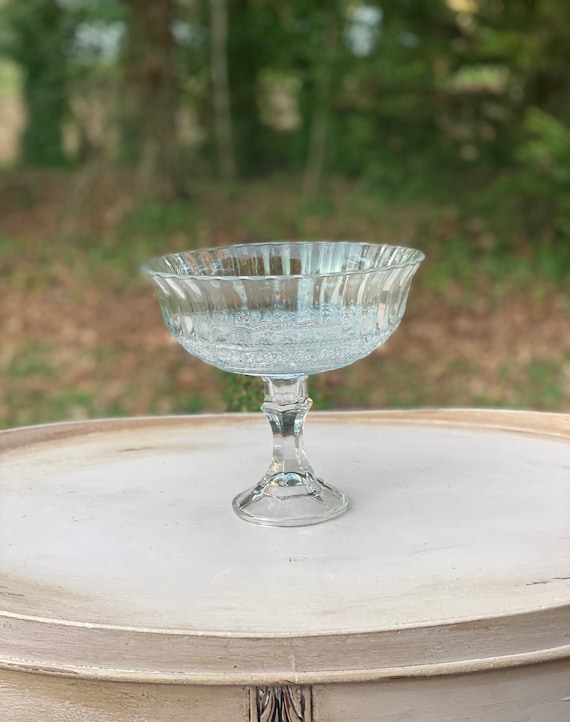Clear Compote Vase Clear Compote Bowl Compote Vase Compote | Etsy