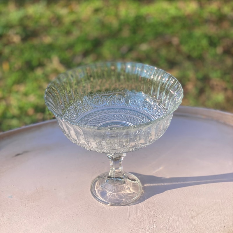 Crystal Clear Pedestal Vase - Etsy