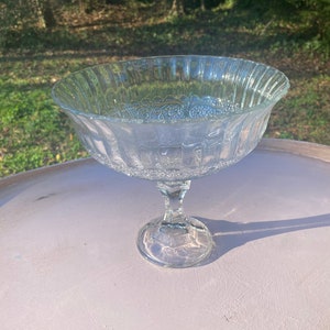 BULK! 10 Clear Compote Bowls, Clear Compote Vase, Pedestal Vase ...