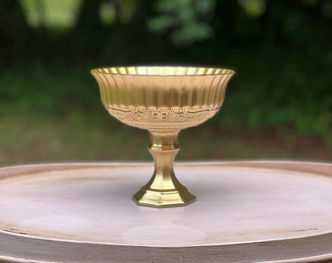Gold Scallop Compote for Wedding Floral Centerpieces - Etsy