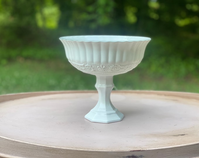 Vintage Milk Glass Footed Bowl White E.O. Brody Co MJ-46 J-2537 Compote ...