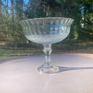 Clear Compote Vase Clear Compote Bowl Compote Vase Compote - Etsy