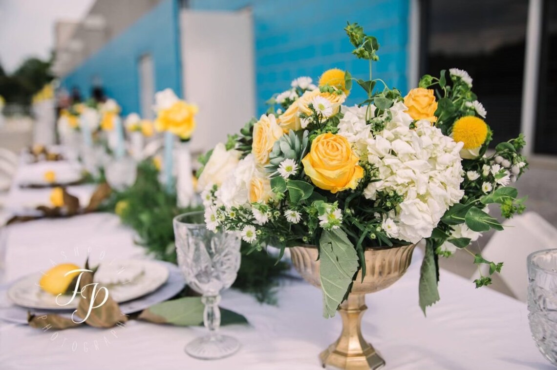 Gold Compote Bowl Gold Compote Vase Pedestal Vase Wedding - Etsy