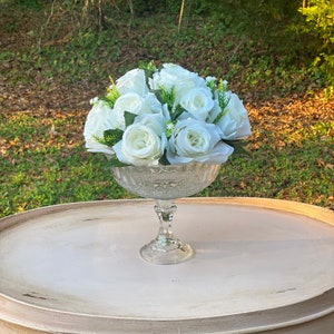 Clear Compote Vase, Clear Compote Bowl, Pedestal Vase, Wedding ...
