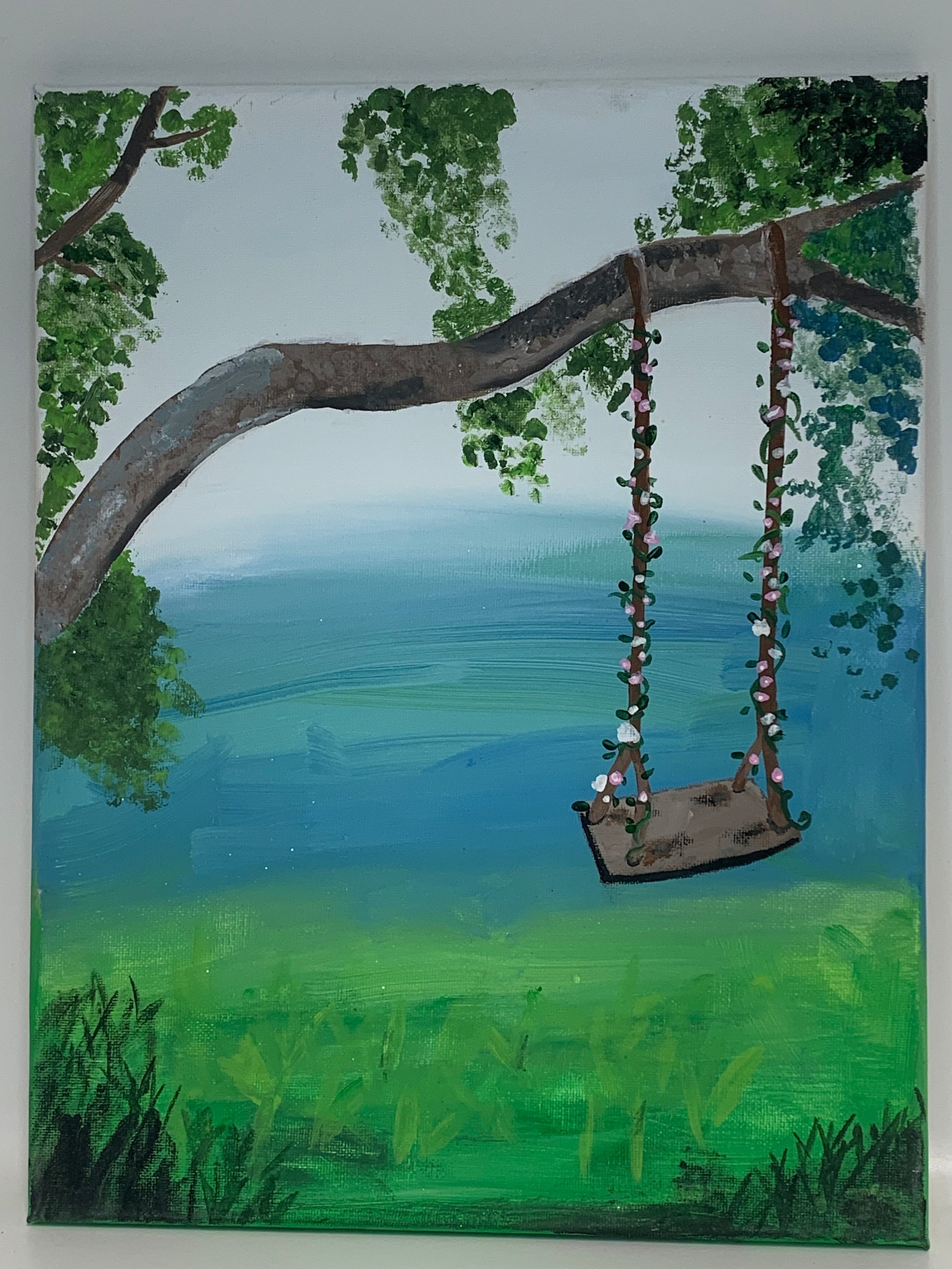 Nature Tree in Swing Painting - Etsy