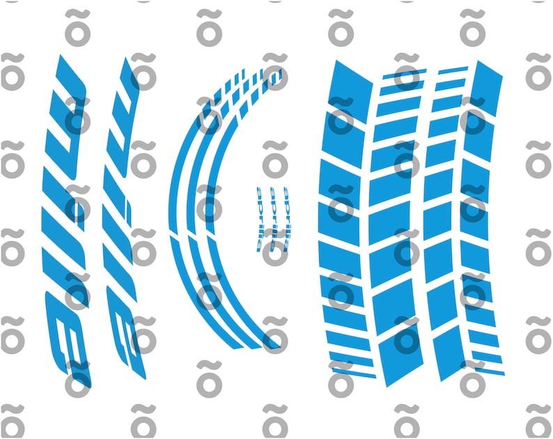 Digital Vector Svg, Dxf, Eps, Pdf. Wheel Rim Moto Aprilia MILLE ...