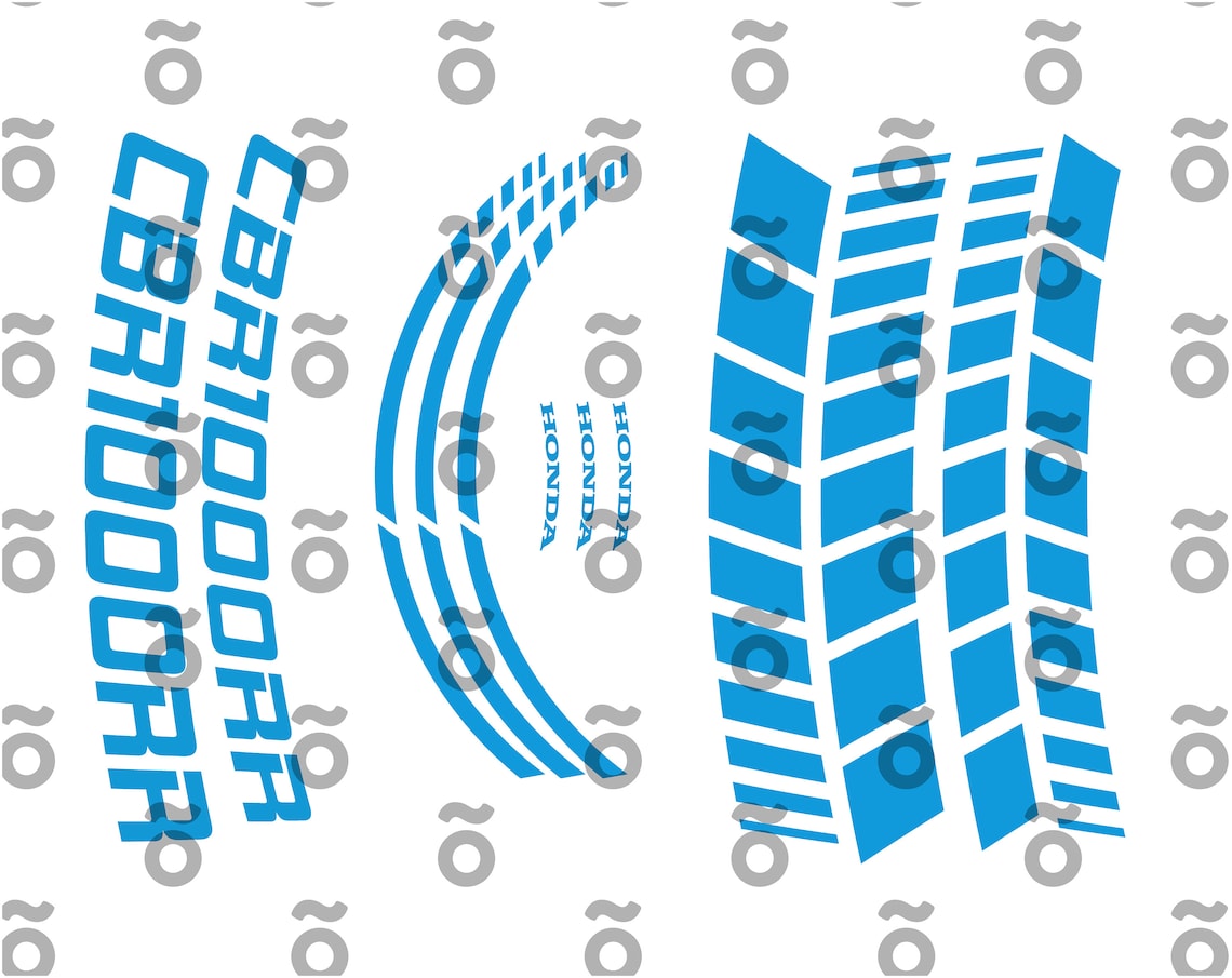 Digital Vector Svg, Dxf, Eps, Pdf Wheel Rim Moto Honda CBR 1000RR ...