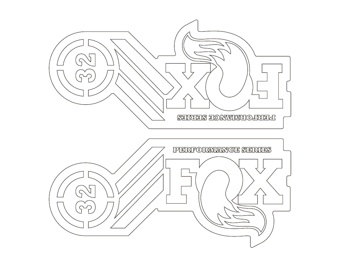 Digital Vector Svg, Dxf, Eps, Pdf. Fox 32 Fork Bike Silhouette Cricut ...