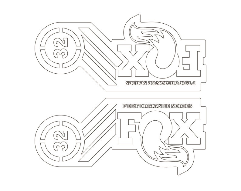 Digital Vector Svg, Dxf, Eps, Pdf. Fox 32 Fork Bike Silhouette Cricut ...