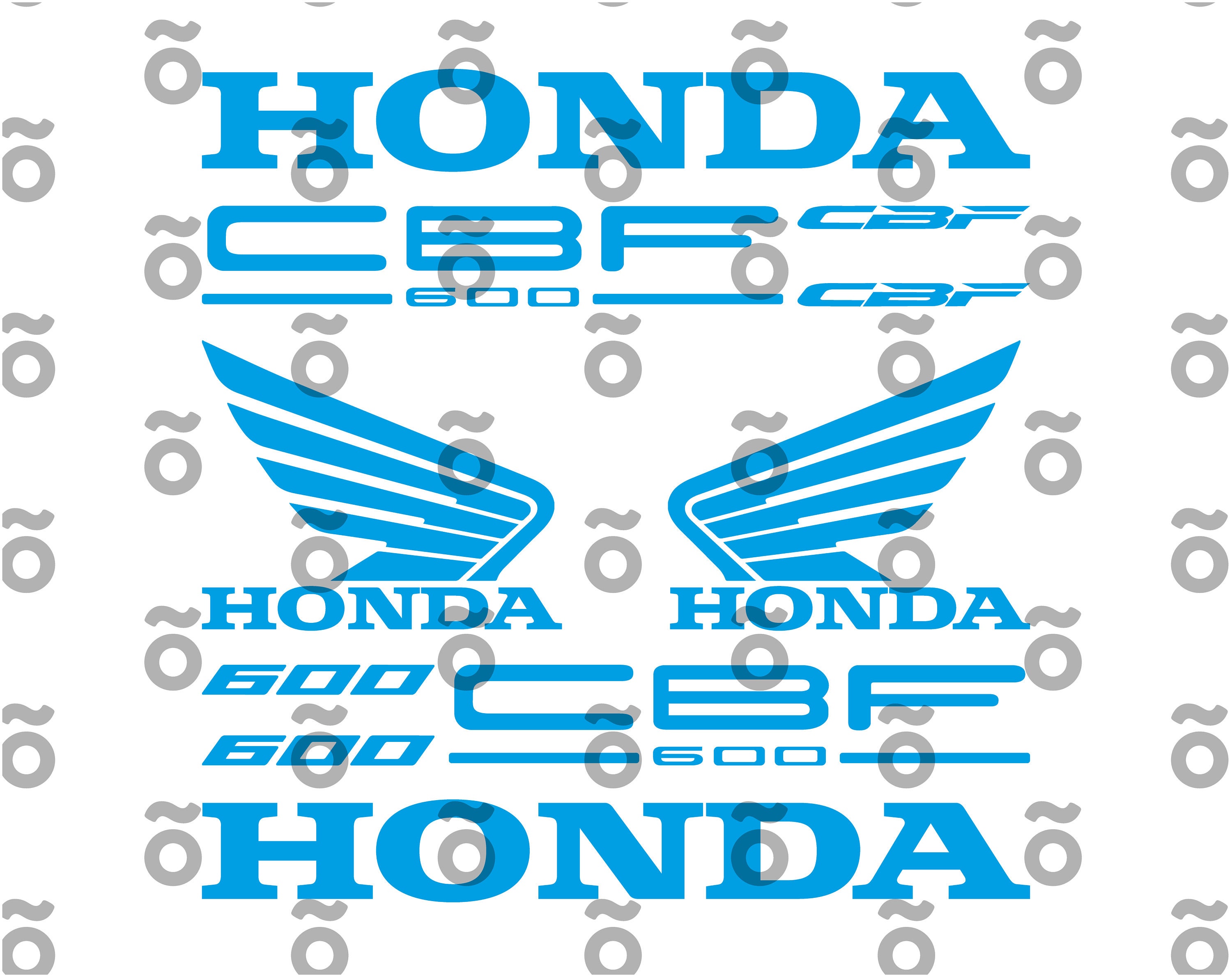 Digital Vector Svg, Dxf, Eps, Pdf. Moto Honda CBF 600 Silhouette Cricut ...