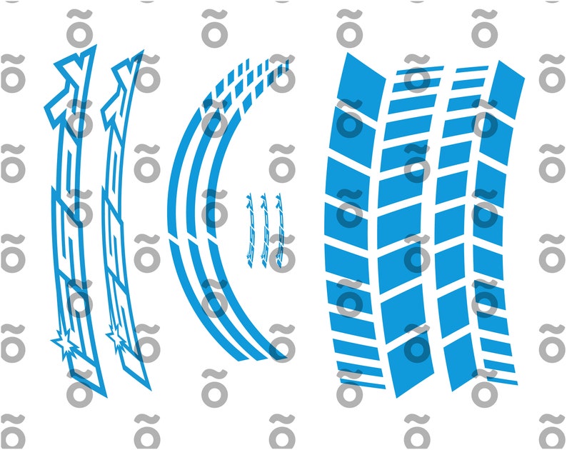 Digital Vector Svg, Dxf, Eps, Pdf. Wheel Rim Moto Valentino Rossi ...