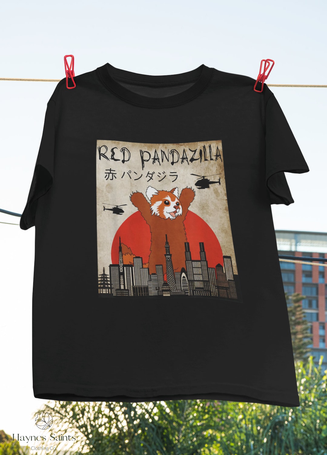 Red Panda Lover Red Pandazilla Vintage T-shirt, Panda Shirt, Wildlife ...