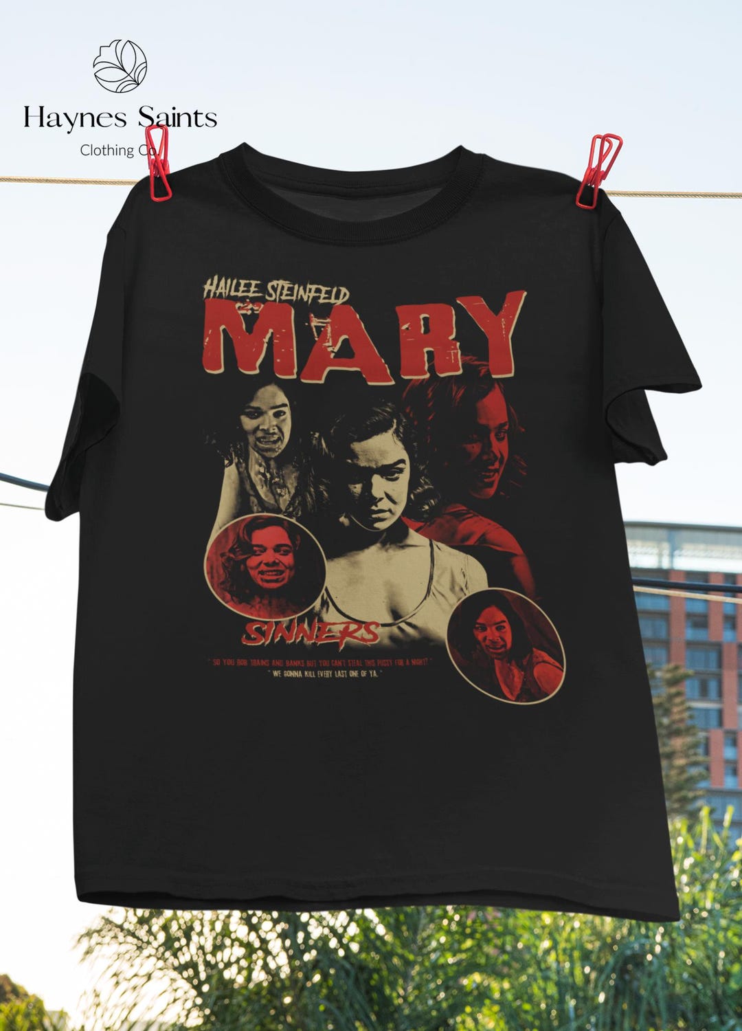 Mary Sinners Movie Vintage T-shirt, Sinners Film Shirt, Horror Film ...
