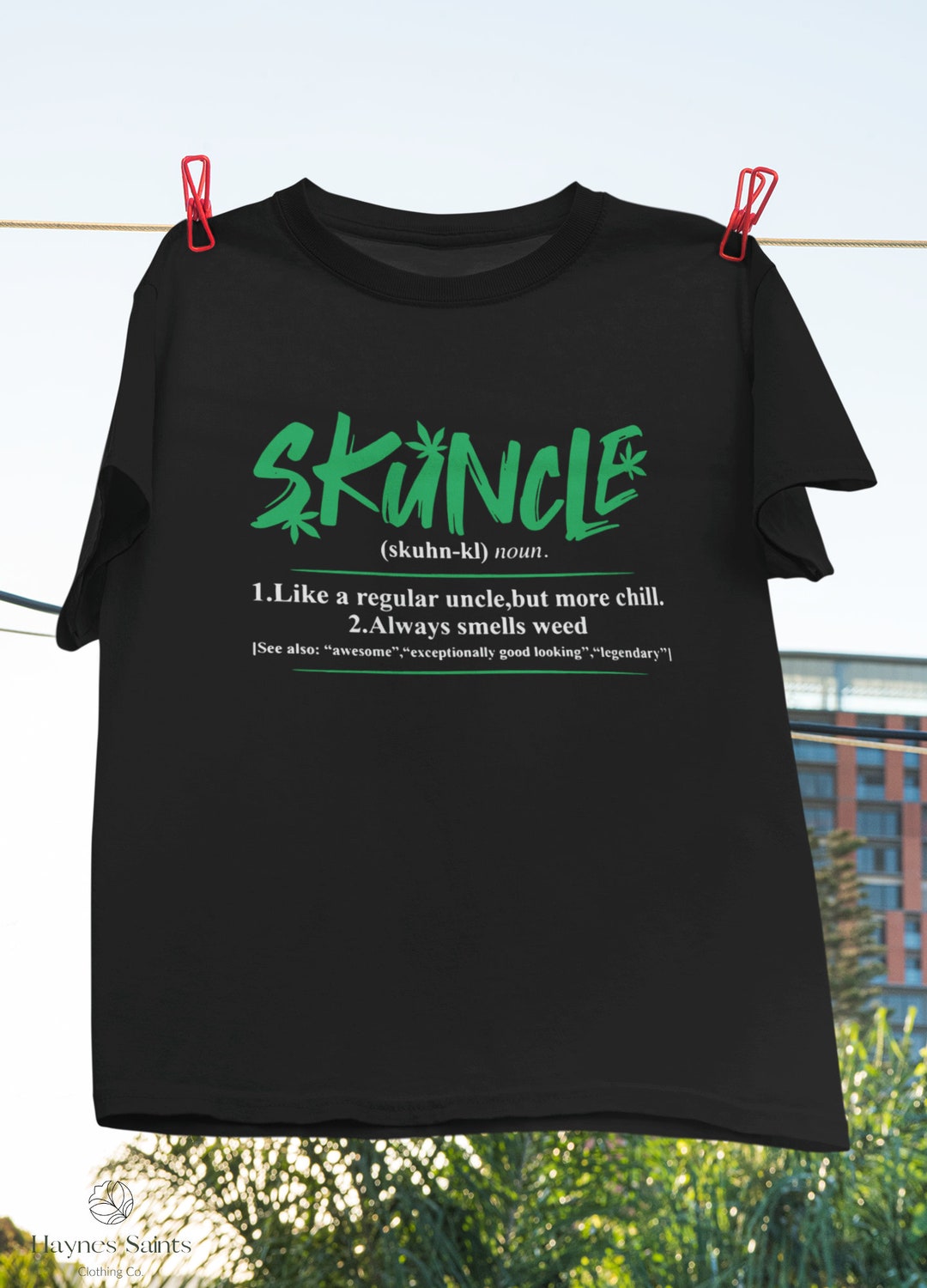 Skuncle Like A Regular Uncle but More Chill Always Smells Weed T-shirt ...