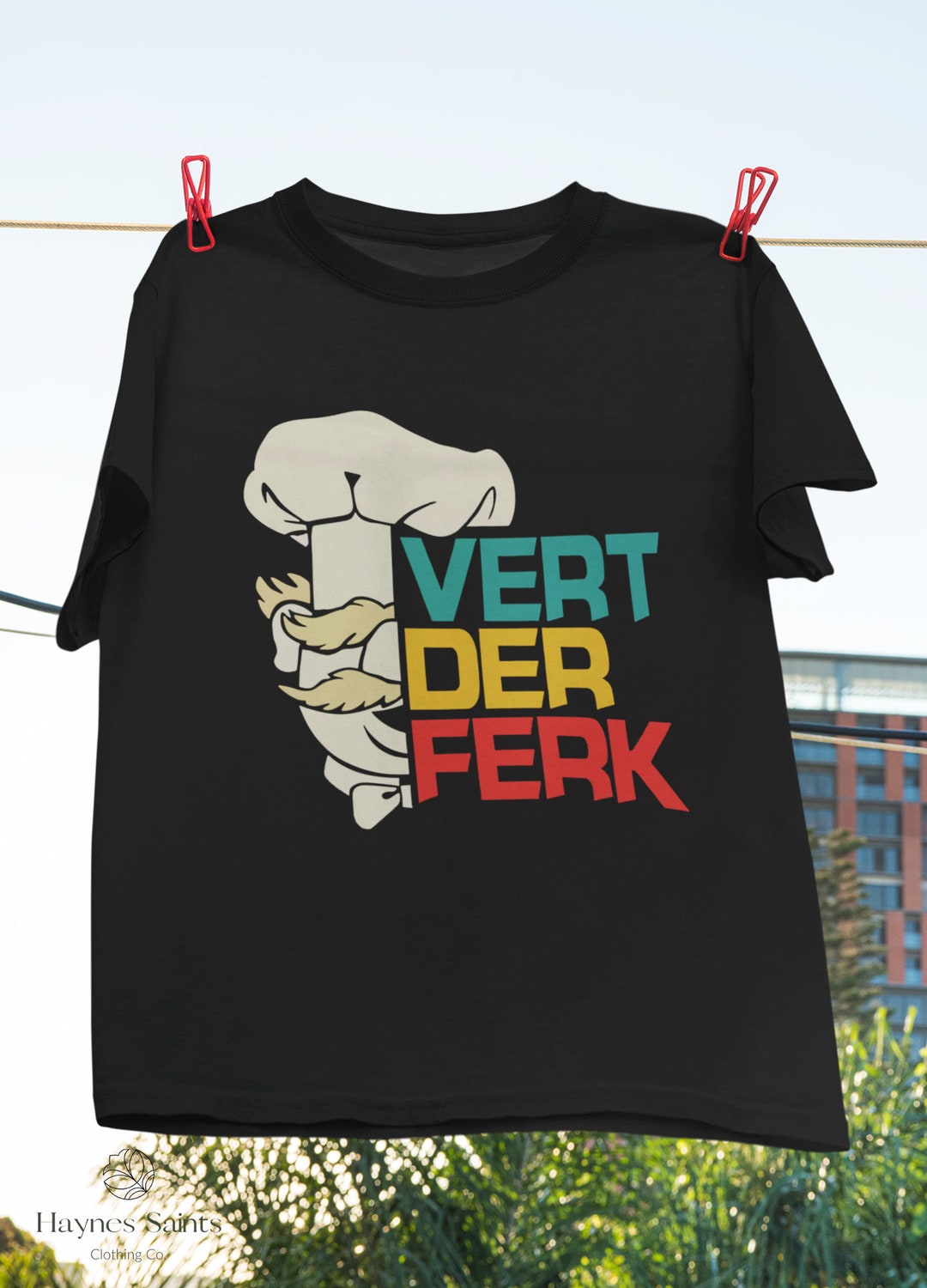 The Swedish Chef Vert Der Ferk Funny Vintage T-shirt, Ferk Jer Berdin ...