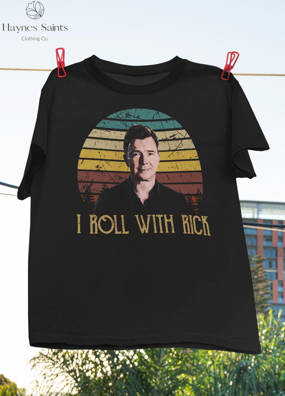 I Roll With Rick - Grindstone T-shirt, Sarcastic Quote Shirt, Funny ...