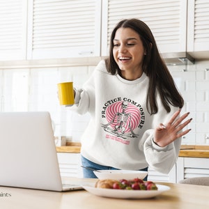 Practice Composure Human Skeleton Yoga Meditation Spiritual Vintage T ...