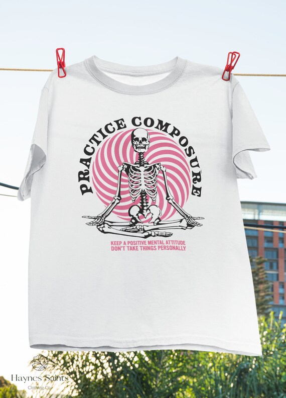 Practice Composure Human Skeleton Yoga Meditation Spiritual - Etsy